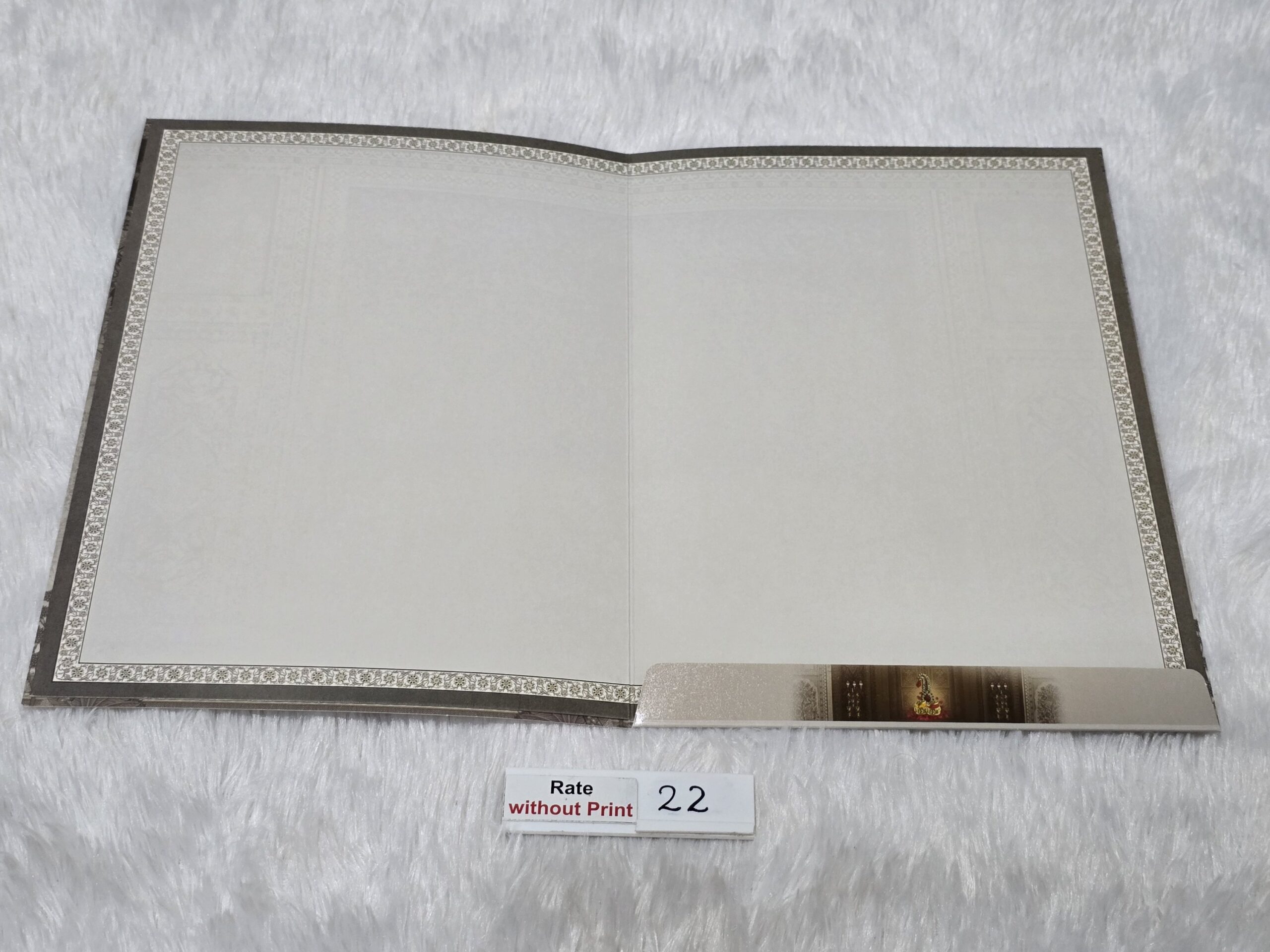 Traditional folder style wedding Invitation cards with bride and groom ...