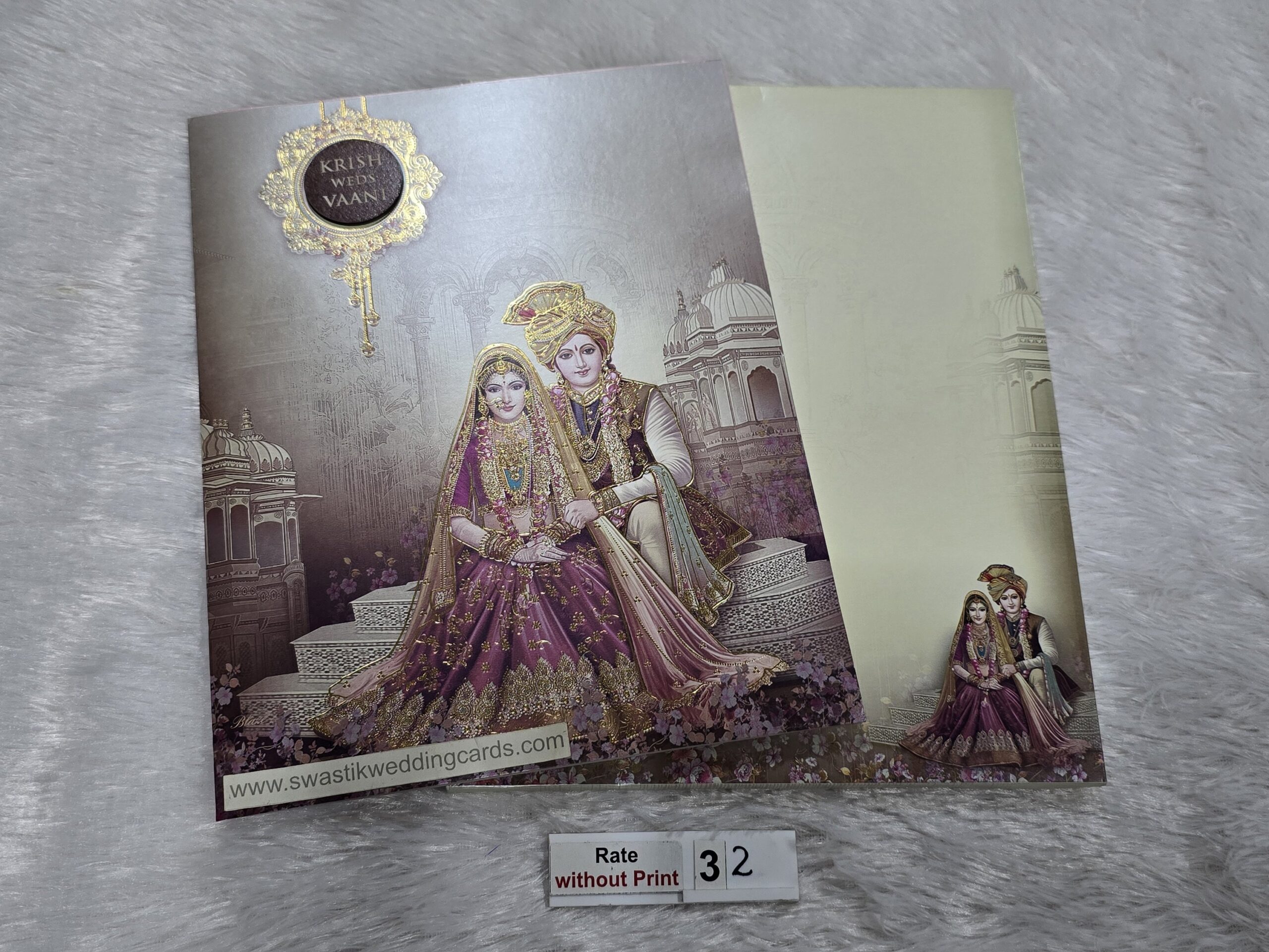 Perfumed (Scented) paper in folder style wedding Invitation cards with ...