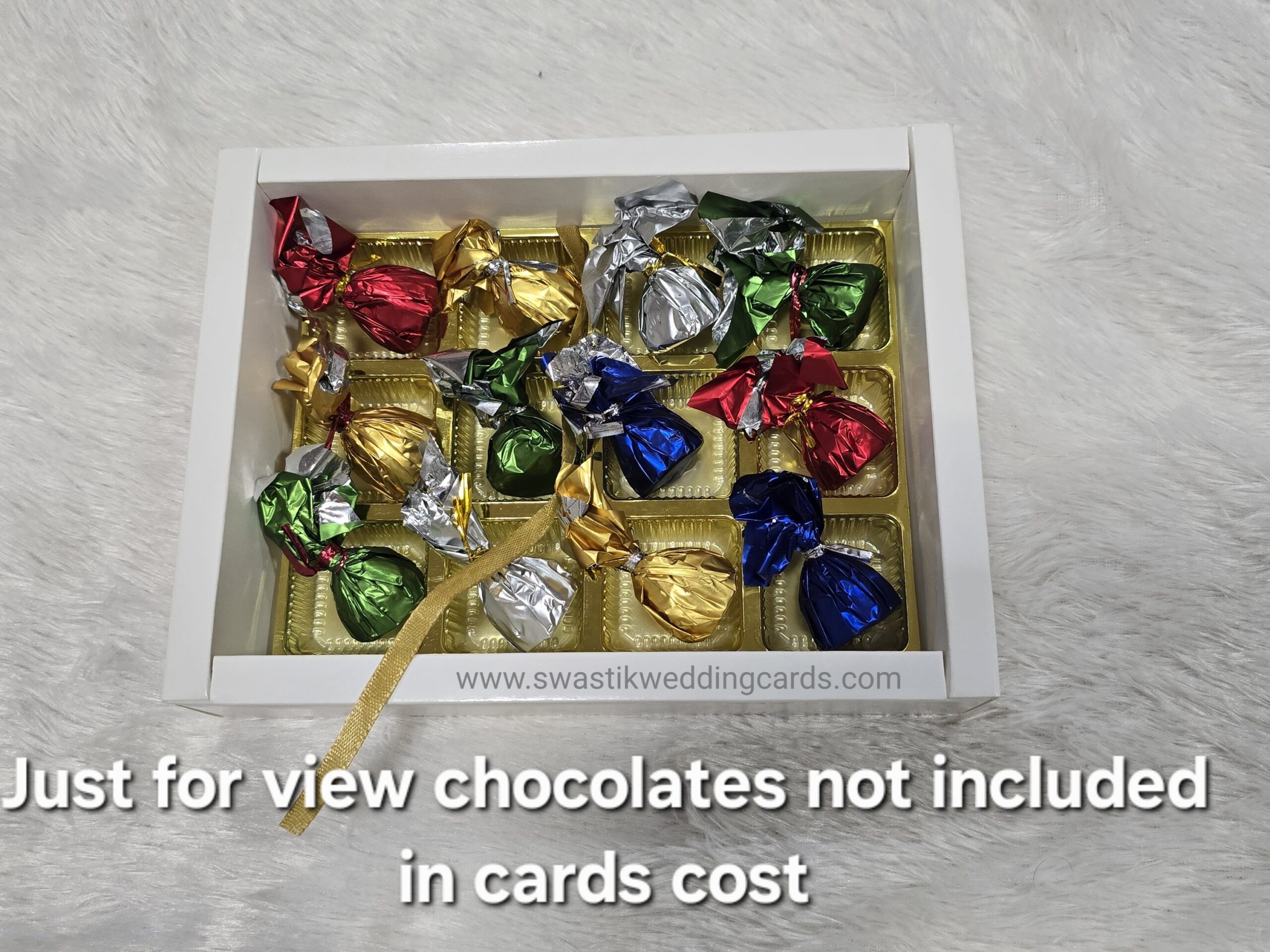 Dryfruits,sweet & Chocolate box wedding invitation cards with bagstyle ...