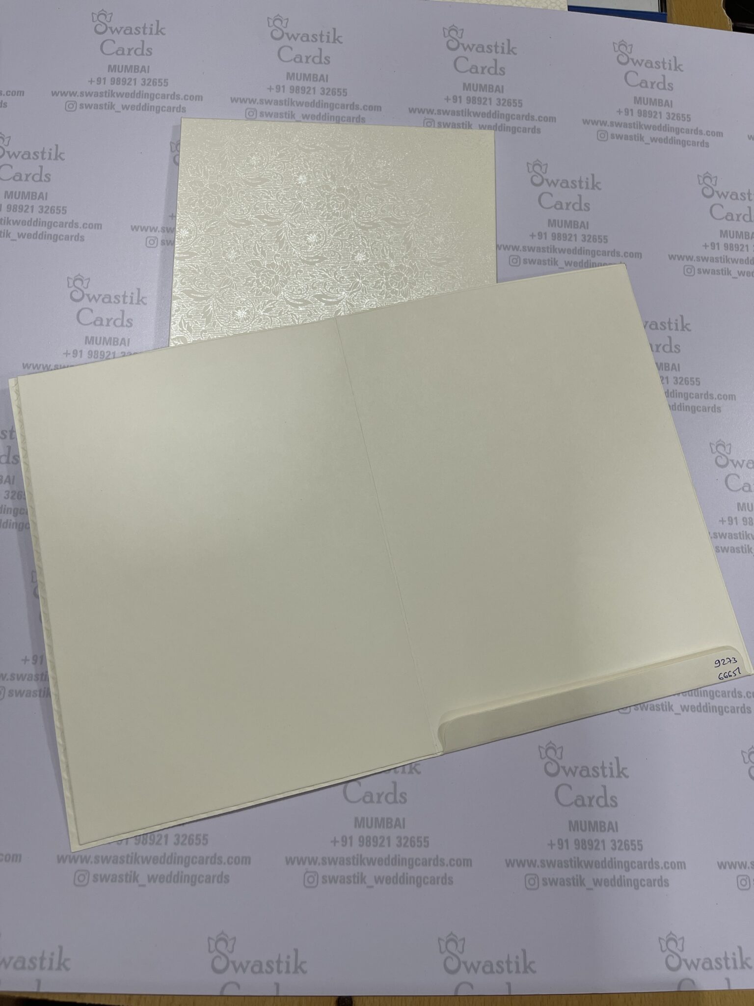Premium (Ivory) off white quality paper wedding invitation card with ...