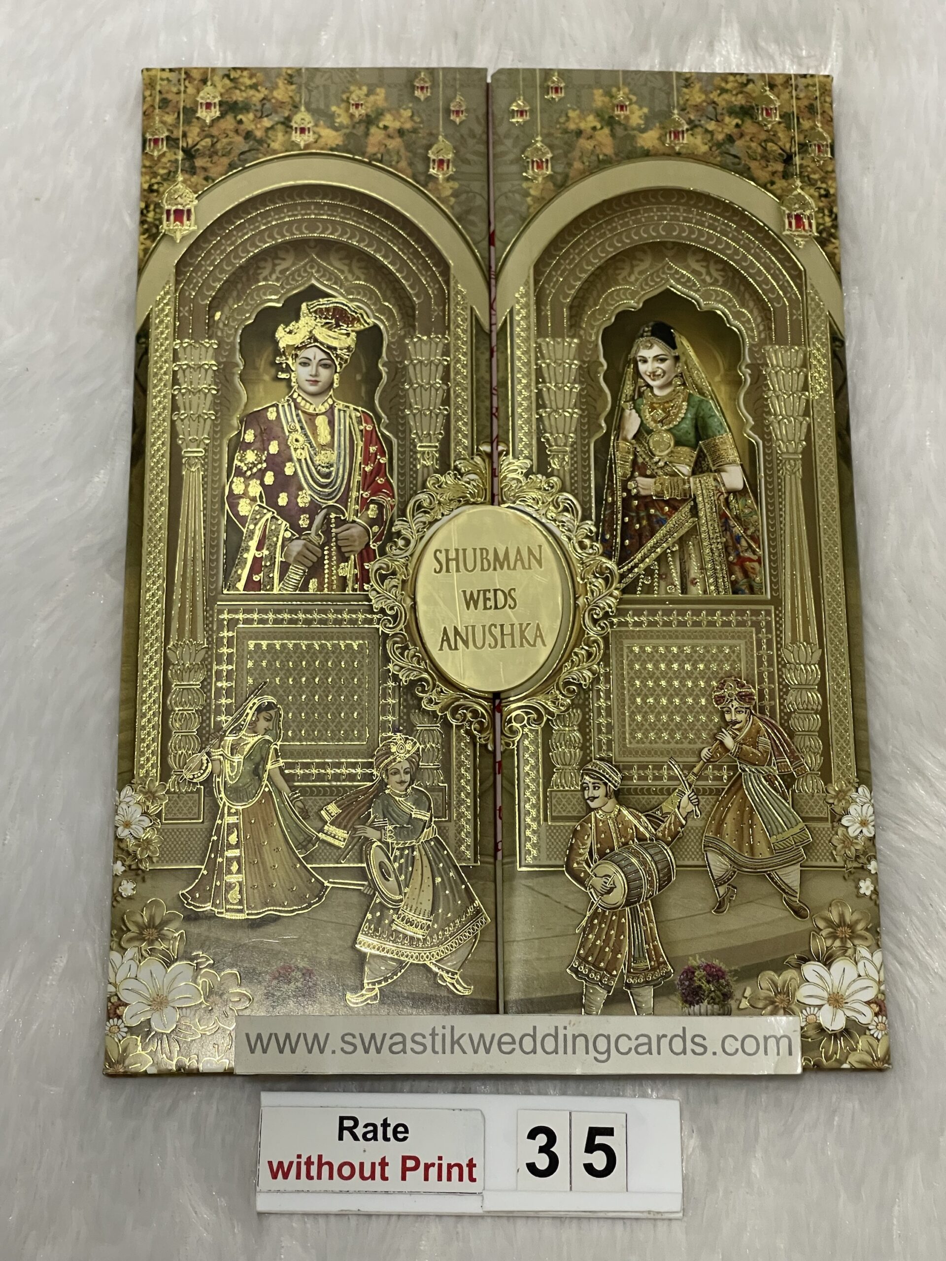 Small (Mini)size Traditional bride n groom design Hardbound padded ...