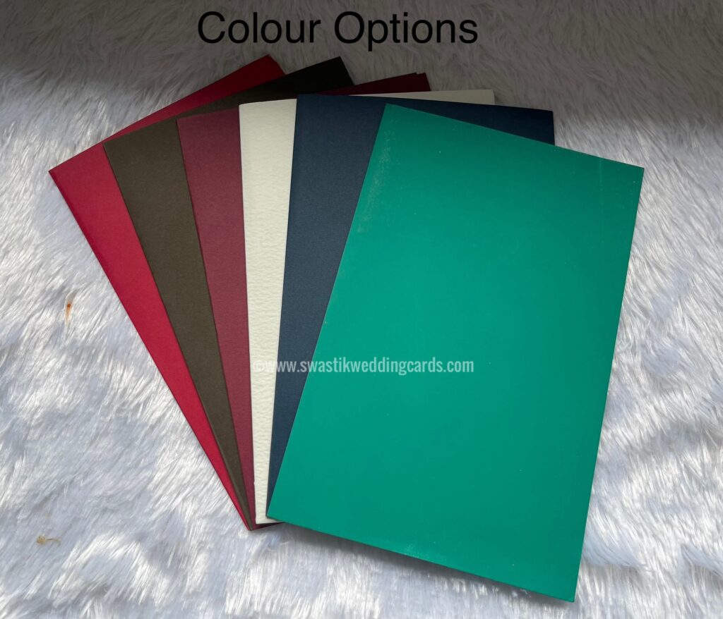 Premium folder style wedding invitation card with plastic seal and dry ...