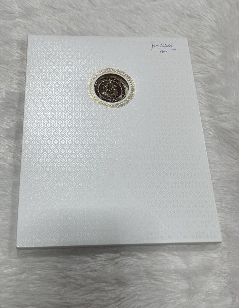 Premium quality Folder style wedding invitation card with nameplate and ...