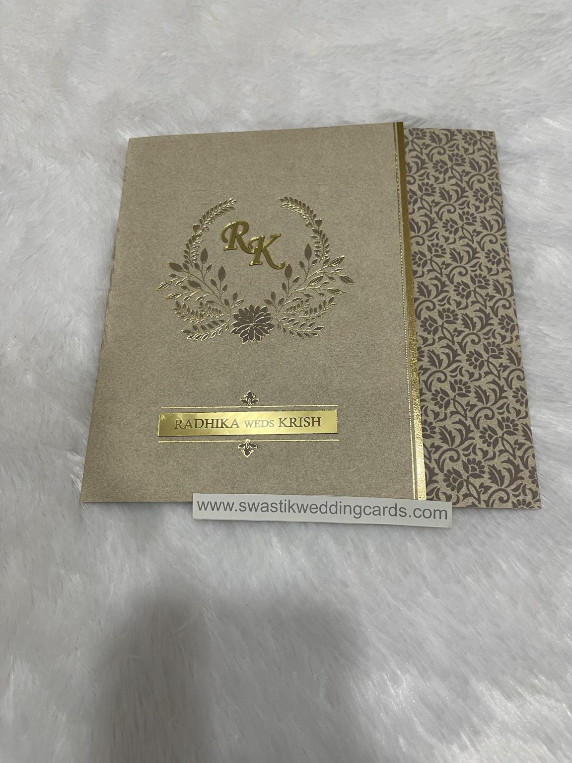 Folder style wedding invitation cards – Swastik Cards