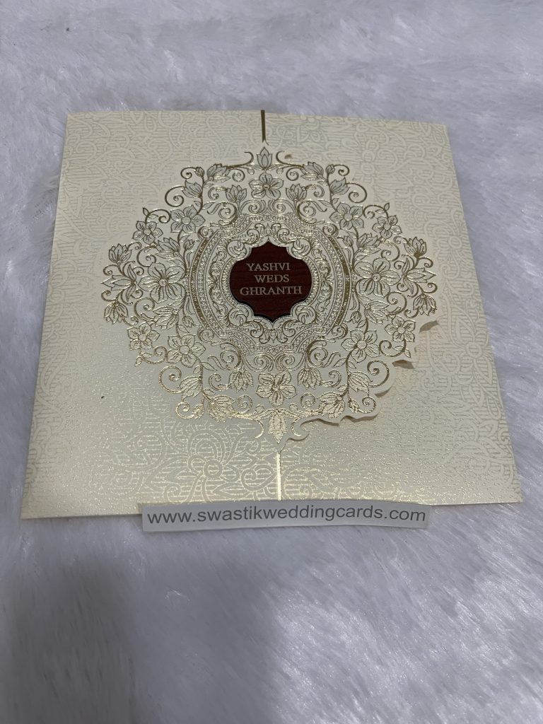 Folder style wedding invitation cards – Swastik Cards