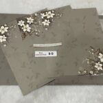 Hardbound traditional velvet finish floral design with gold UV foil ...