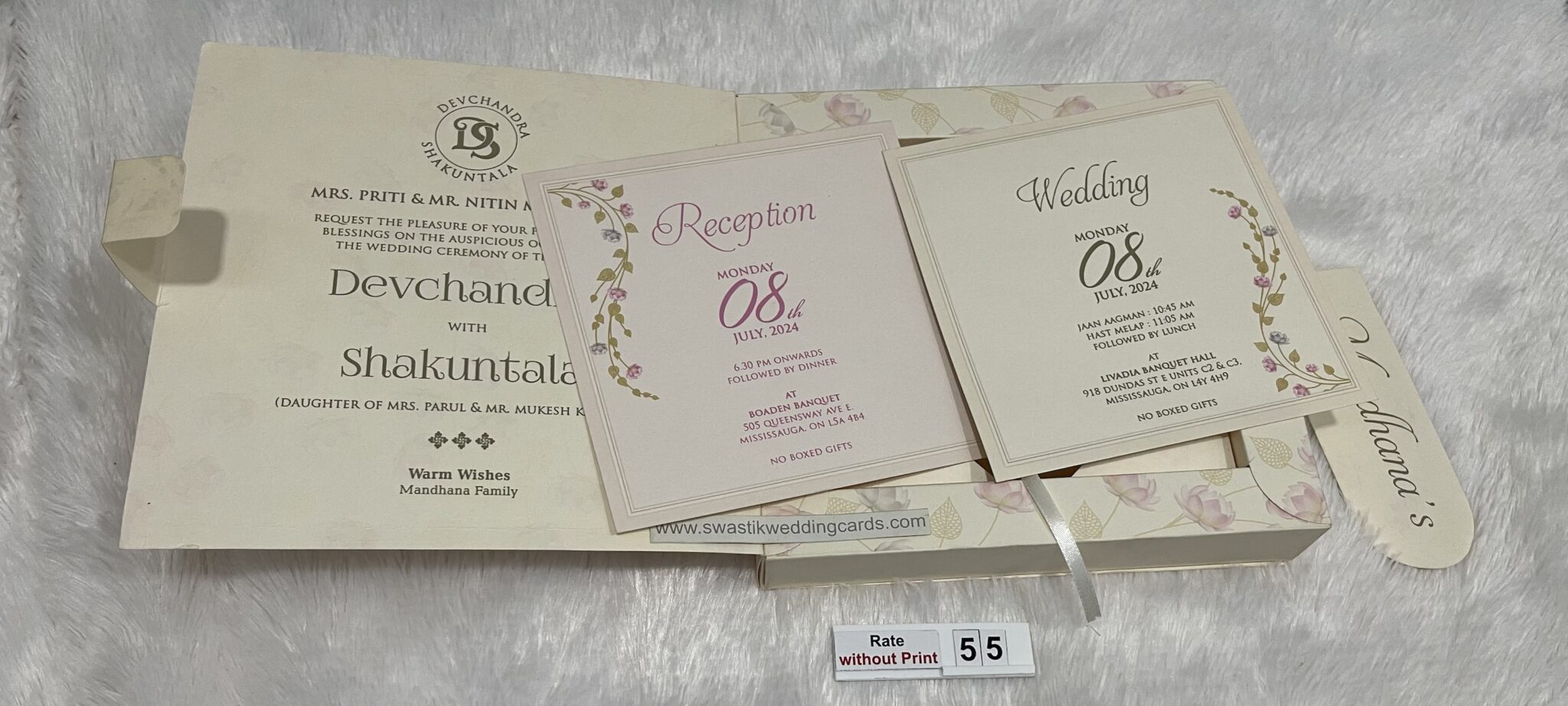 Dry fruits,Sweet & Chocolate box style wedding invitation card ...