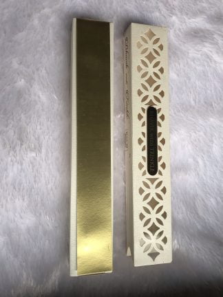 Laser cut scroll box with Red satin – Swastik Cards