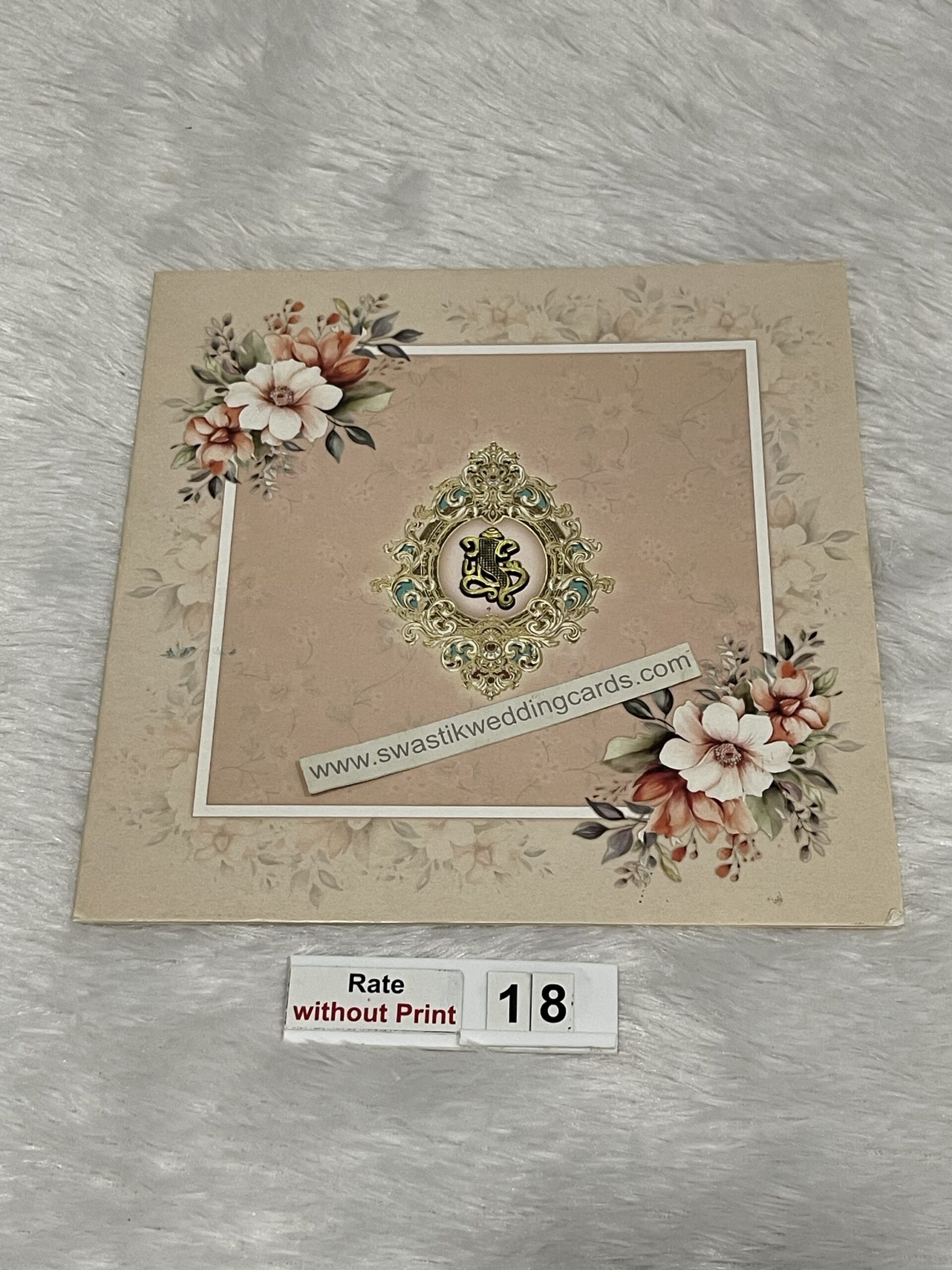 Floral Folder style wedding Invitation cards – Swastik Cards