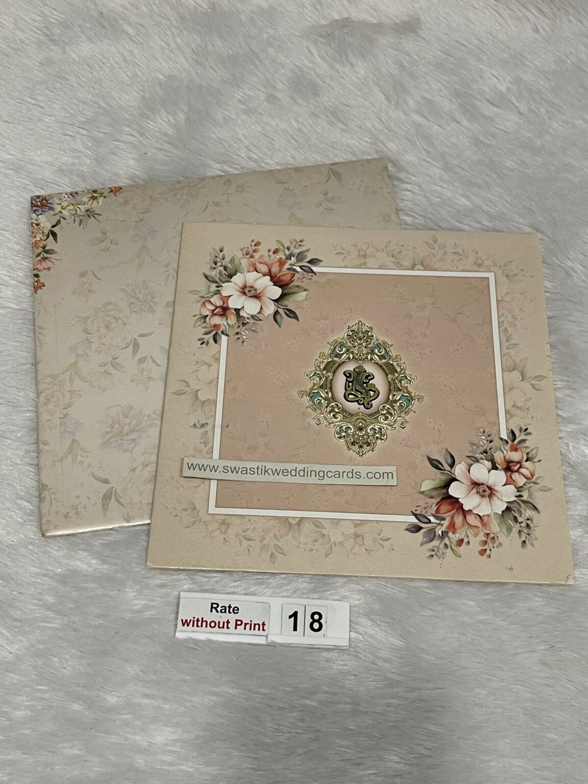 Floral Folder style wedding Invitation cards – Swastik Cards