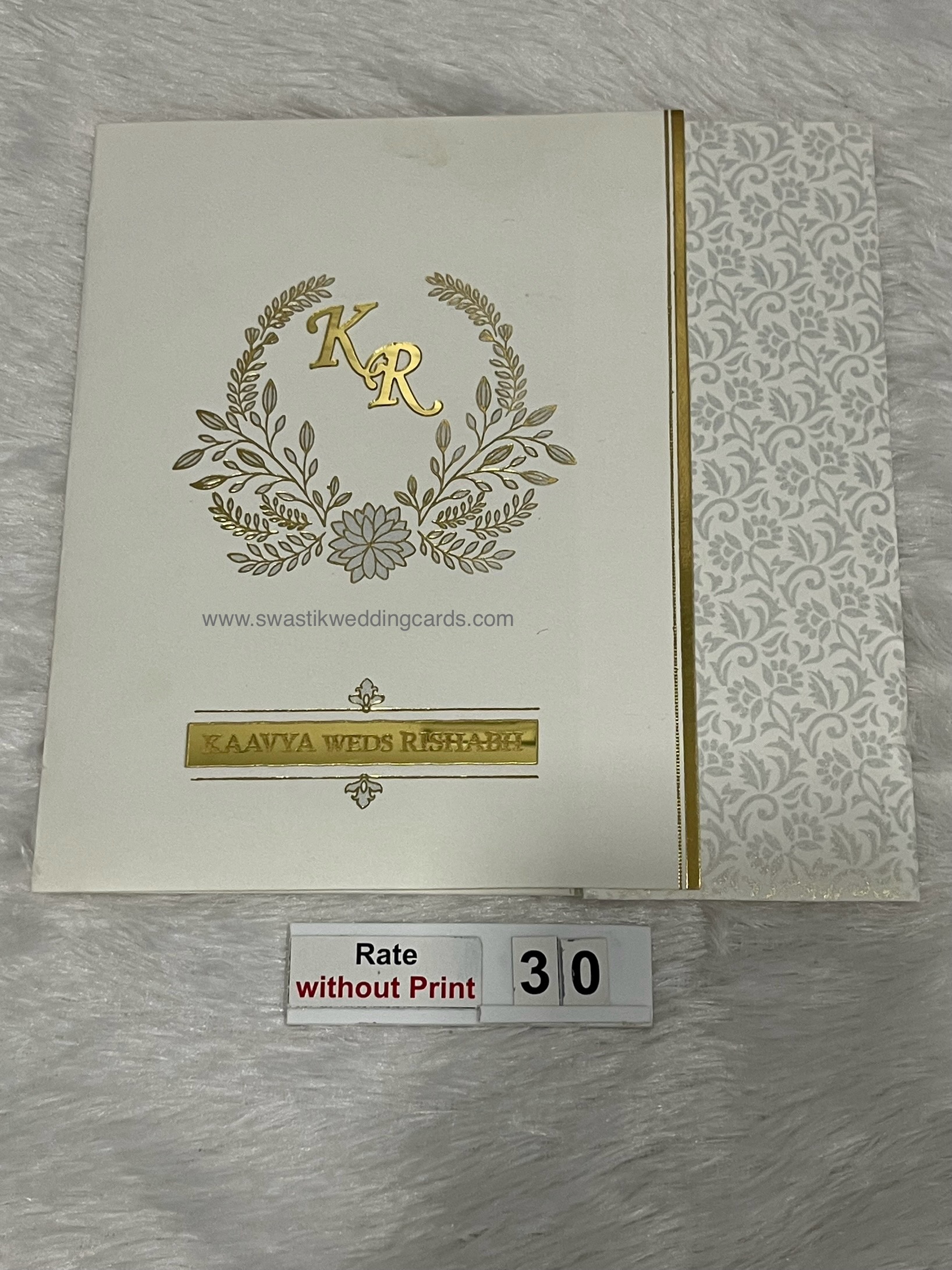 Folder style wedding invitation cards – Swastik Cards